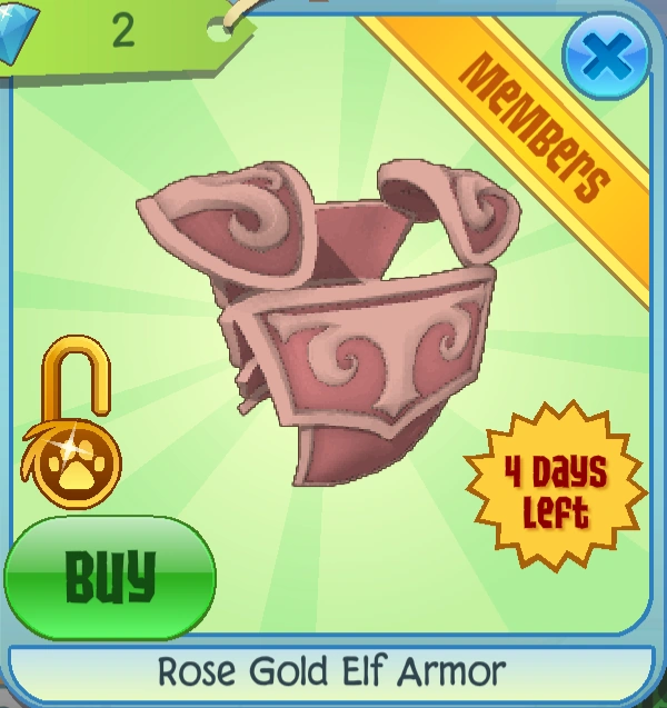 Rose Gold Elf Armor | Animal Jam Classic Wiki | Fandom