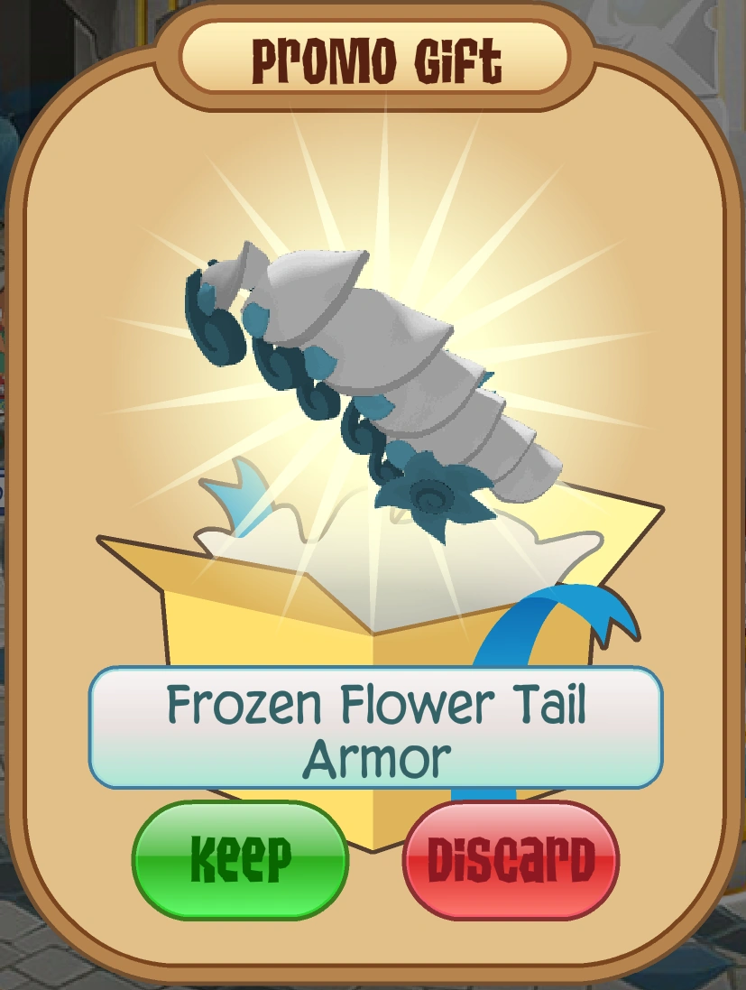 Frozen Flower Tail Armor | Animal Jam Classic Wiki | Fandom
