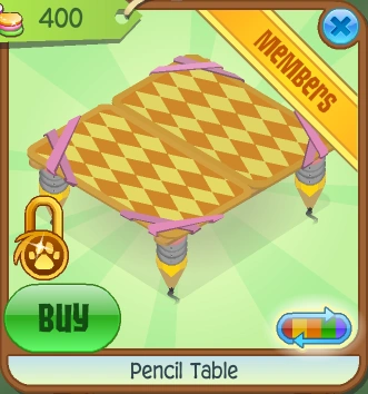 Pencil Table | Animal Jam Classic Wiki | Fandom