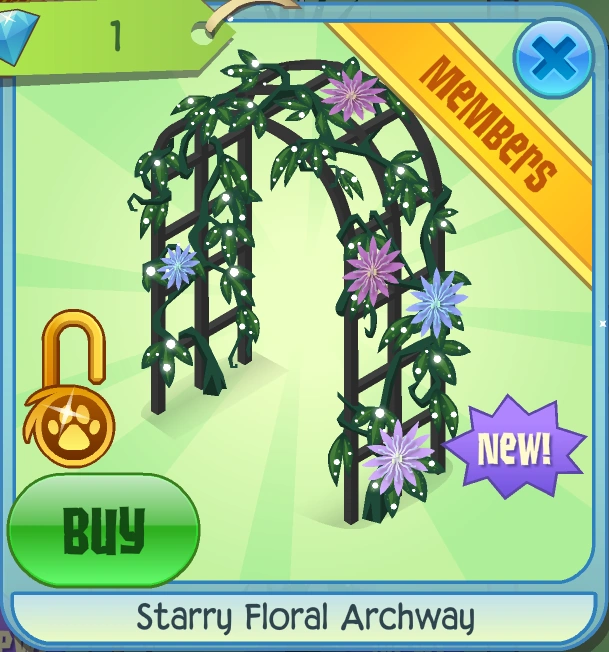 Starry Floral Archway | Animal Jam Classic Wiki | Fandom