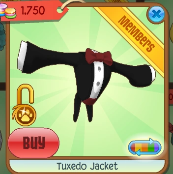 Tuxedo Jacket | Animal Jam Classic Wiki | Fandom