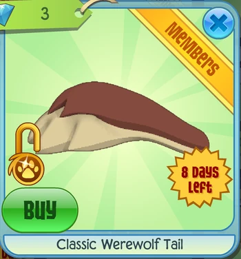 Classic Werewolf Tail | Animal Jam Classic Wiki | Fandom