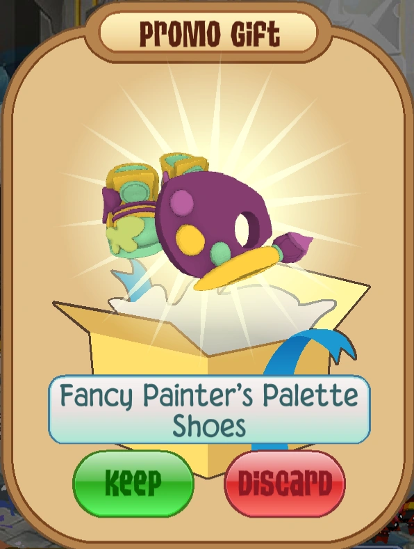Fancy Painter's Palette Shoes | Animal Jam Classic Wiki | Fandom