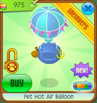 Pet Hot Air Balloon | Animal Jam Classic Wiki | Fandom