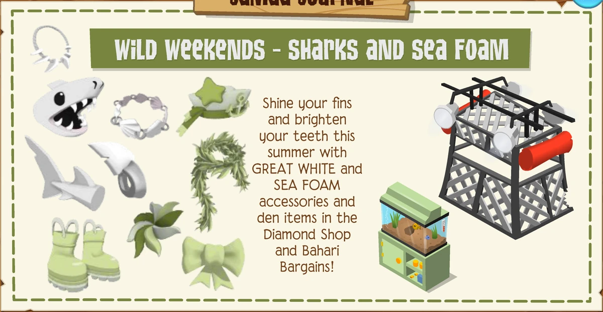 Sharks and Sea Foam | Animal Jam Classic Wiki | Fandom