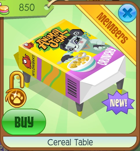 Cereal Table | Animal Jam Classic Wiki | Fandom