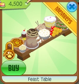 Feast Table | Animal Jam Classic Wiki | Fandom