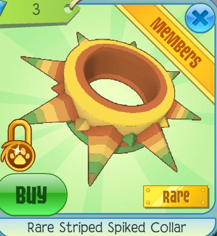 Rare Striped Spiked Collar | Animal Jam Classic Wiki | Fandom