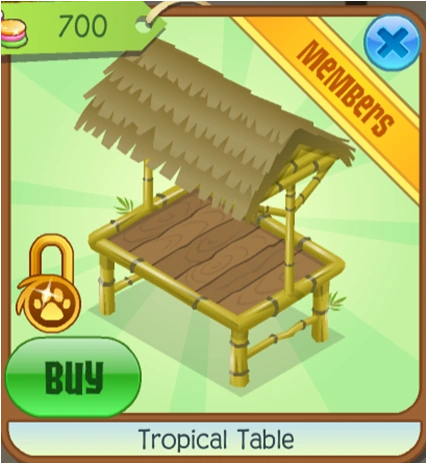 Tropical Table | Animal Jam Classic Wiki | Fandom
