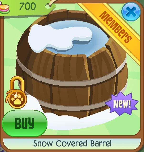 Snow Covered Barrel | Animal Jam Classic Wiki | Fandom