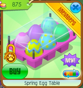 Spring Egg Table | Animal Jam Classic Wiki | Fandom
