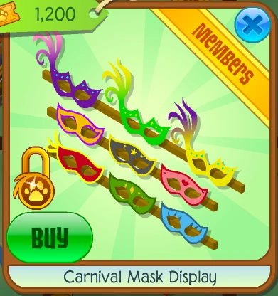 Carnival Mask Display | Animal Jam Classic Wiki | Fandom