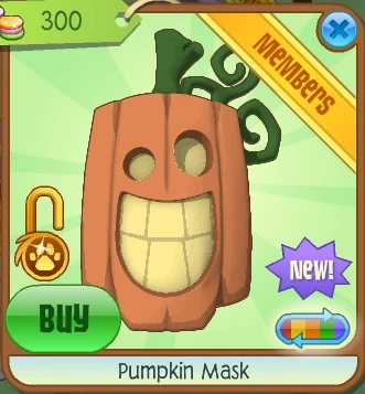 Pumpkin Mask | Animal Jam Classic Wiki | Fandom