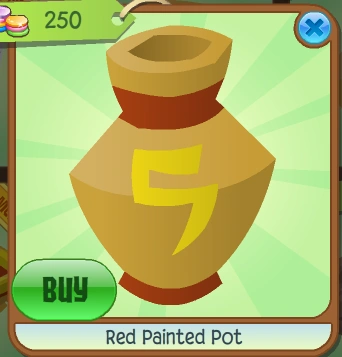 Red Painted Pot | Animal Jam Classic Wiki | Fandom