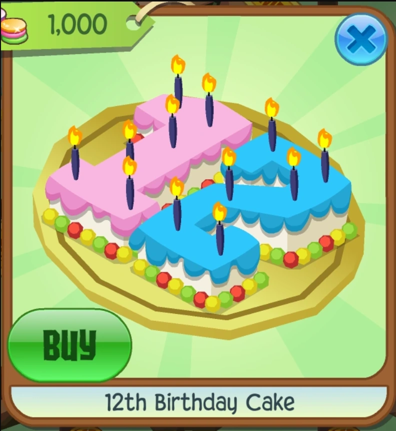 12th Birthday Cake | Animal Jam Classic Wiki | Fandom