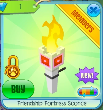 Friendship Fortress Sconce | Animal Jam Classic Wiki | Fandom