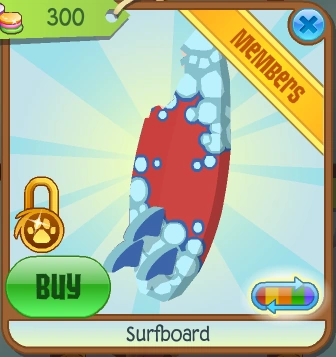 Surfboard (Ocean) | Animal Jam Classic Wiki | Fandom