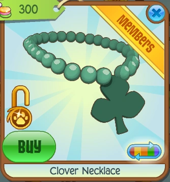 Clover Necklace (Ocean) | Animal Jam Classic Wiki | Fandom