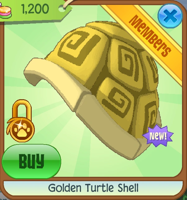 Golden Turtle Shell | Animal Jam Classic Wiki | Fandom