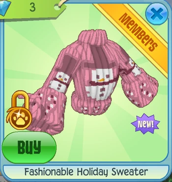 Fashionable Holiday Sweater | Animal Jam Classic Wiki | Fandom