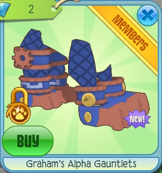Graham's Alpha Gauntlets | Animal Jam Classic Wiki | Fandom