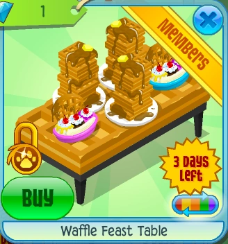 Waffle Feast Table | Animal Jam Classic Wiki | Fandom