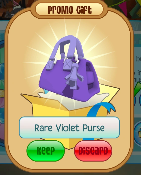 Rare Violet Purse | Animal Jam Classic Wiki | Fandom