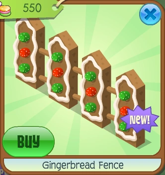 Gingerbread Fence | Animal Jam Classic Wiki | Fandom