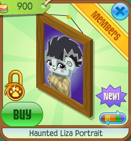 Haunted Liza Portrait | Animal Jam Classic Wiki | Fandom