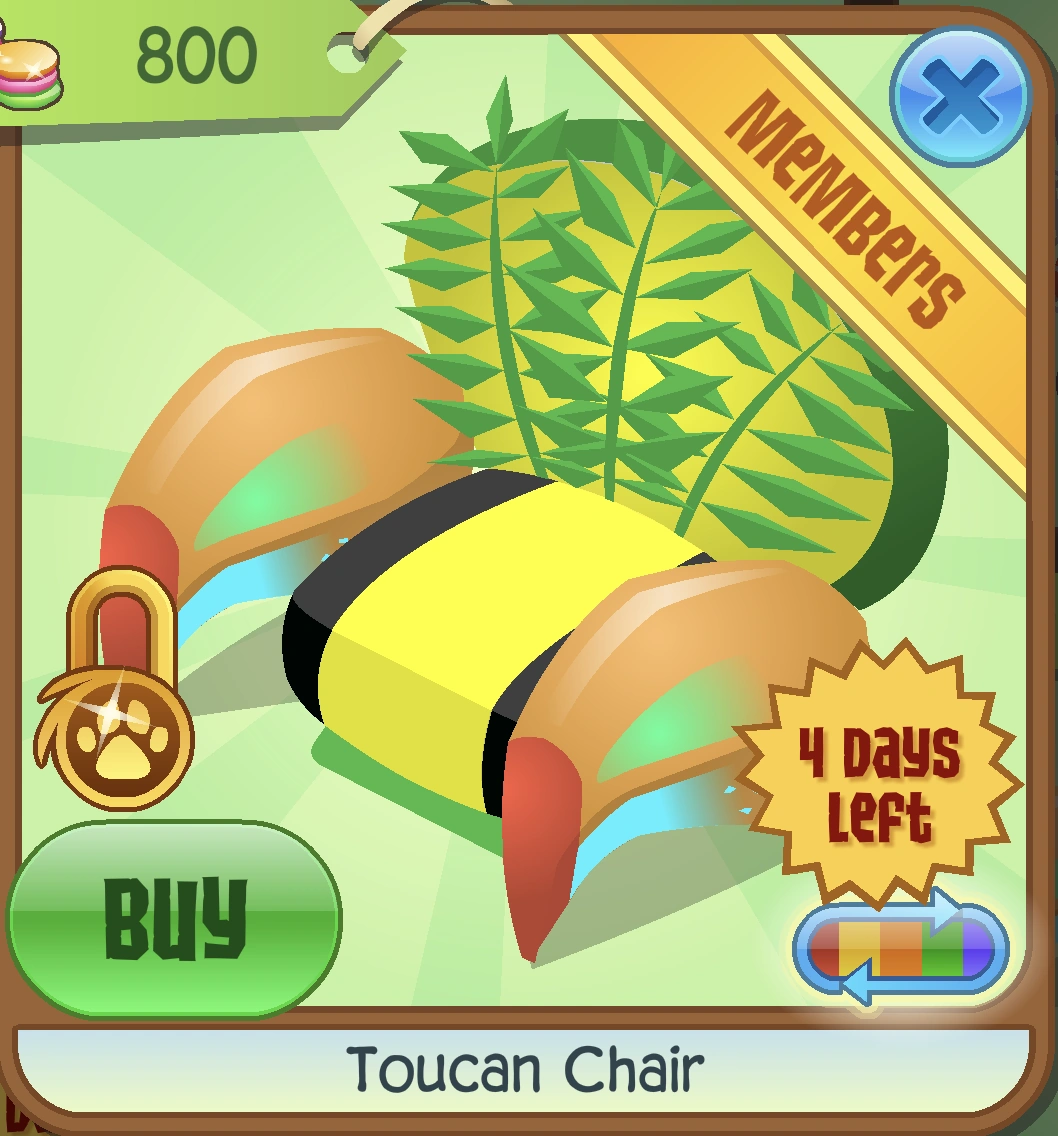 Toucan Chair | Animal Jam Classic Wiki | Fandom