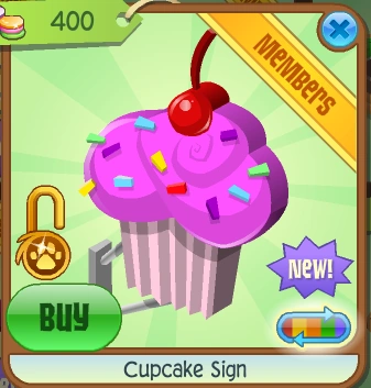 Cupcake Sign | Animal Jam Classic Wiki | Fandom