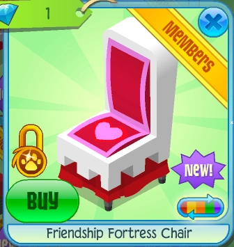 Friendship Fortress Chair | Animal Jam Classic Wiki | Fandom