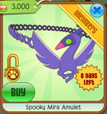 Spooky Mira Amulet | Animal Jam Classic Wiki | Fandom