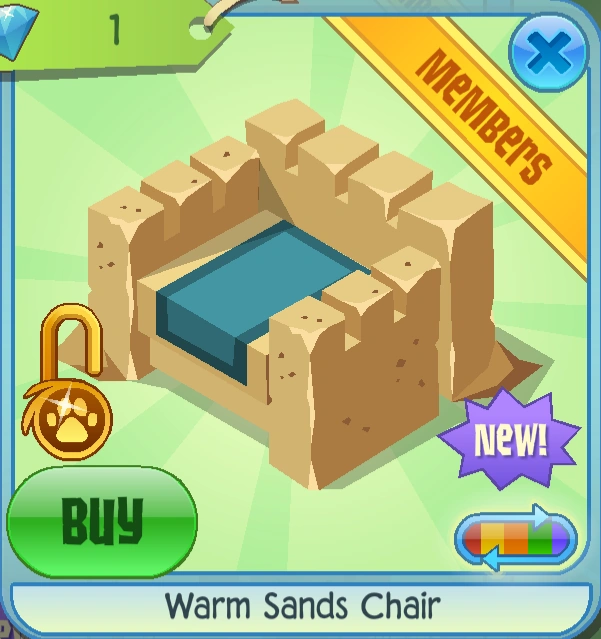 Warm Sands Chair | Animal Jam Classic Wiki | Fandom
