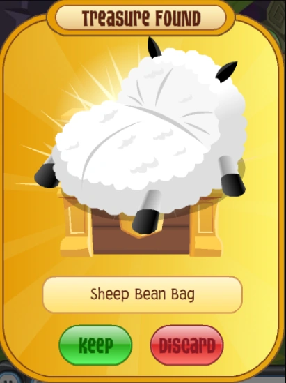Sheep Bean Bag | Animal Jam Classic Wiki | Fandom