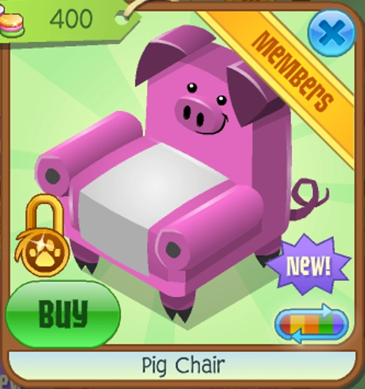 Pig Chair | Animal Jam Classic Wiki | Fandom