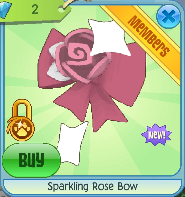 Sparkling Rose Bow | Animal Jam Classic Wiki | Fandom