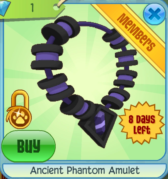 Ancient Phantom Amulet | Animal Jam Classic Wiki | Fandom