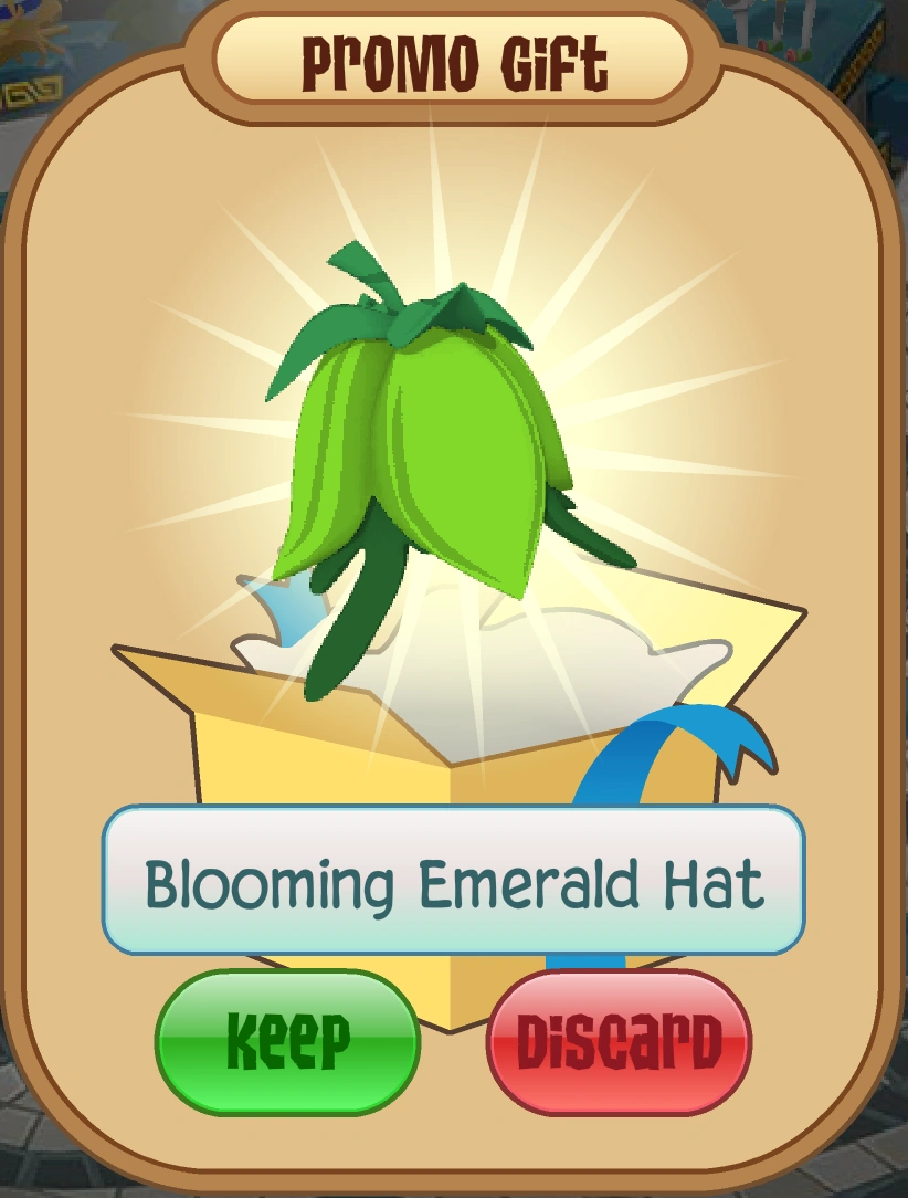 Blooming Emerald Hat | Animal Jam Classic Wiki | Fandom