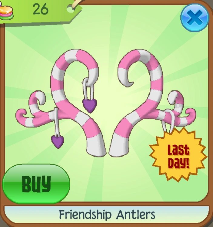 Friendship Antlers (Non-Member) | Animal Jam Classic Wiki | Fandom
