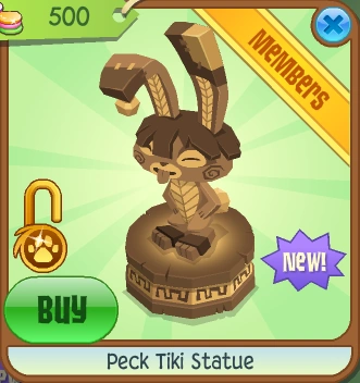 Peck Tiki Statue | Animal Jam Classic Wiki | Fandom