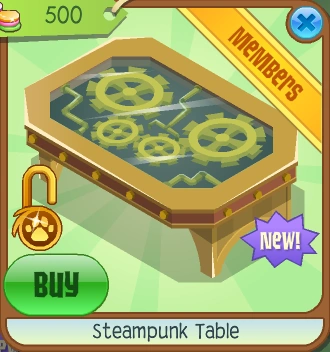 Steampunk Table | Animal Jam Classic Wiki | Fandom