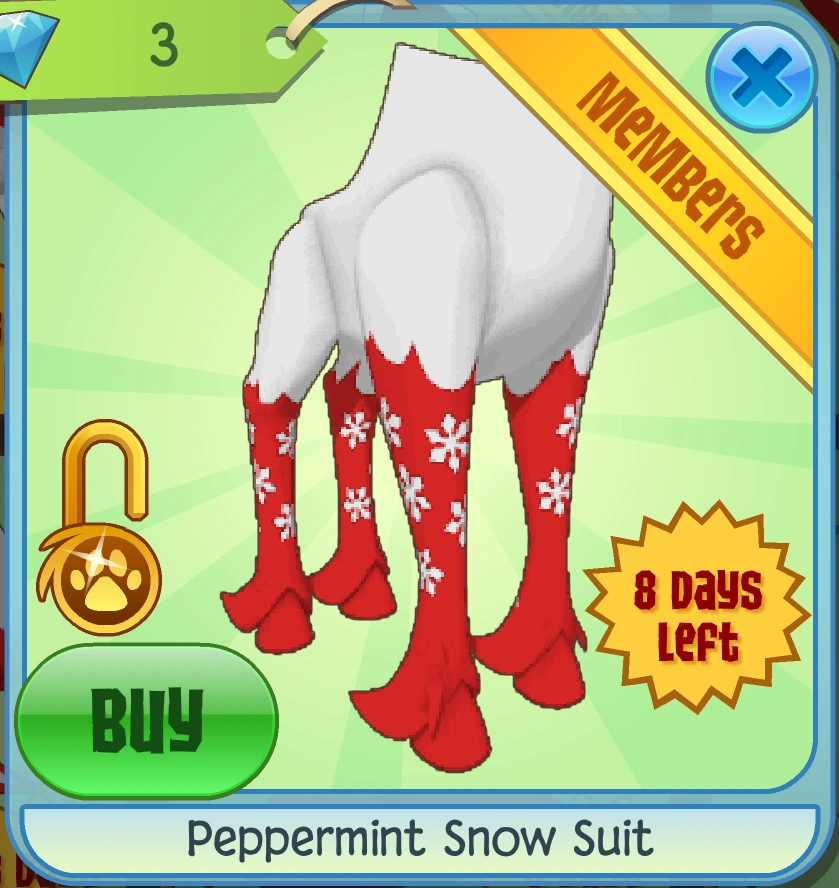 Peppermint Snow Suit | Animal Jam Classic Wiki | Fandom