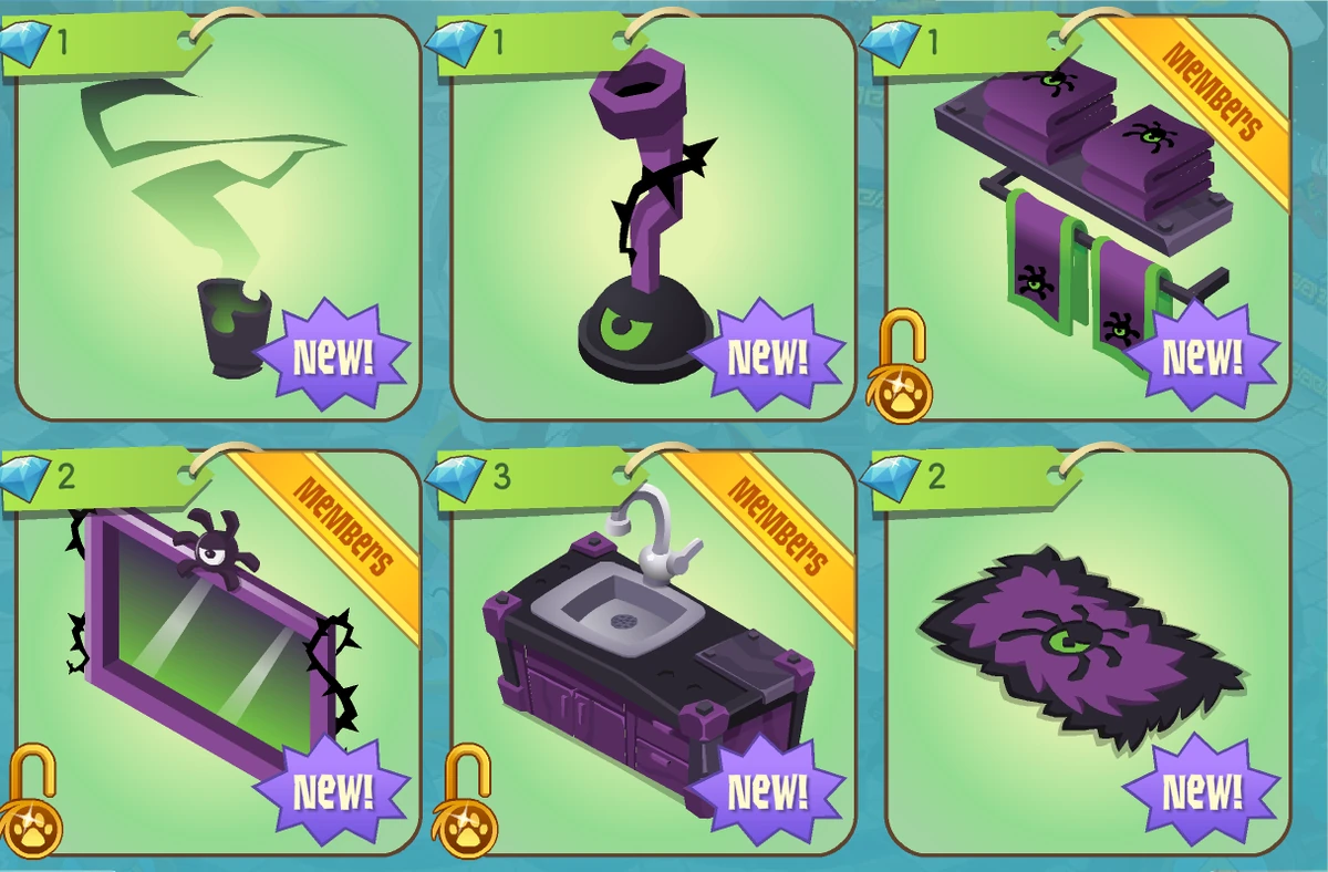 Phantom Bathroom Collection | Animal Jam Classic Wiki | Fandom