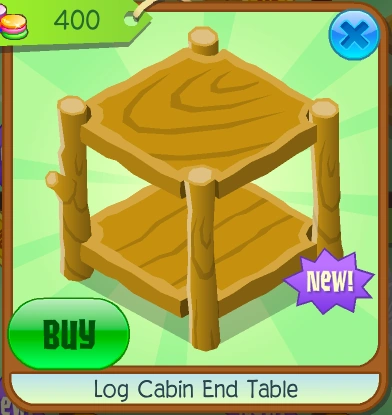 Log Cabin End Table | Animal Jam Classic Wiki | Fandom