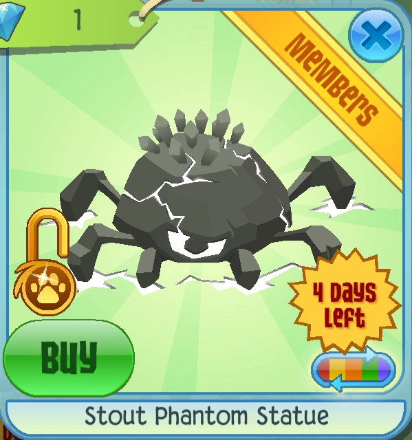 Stout Phantom Statue | Animal Jam Classic Wiki | Fandom