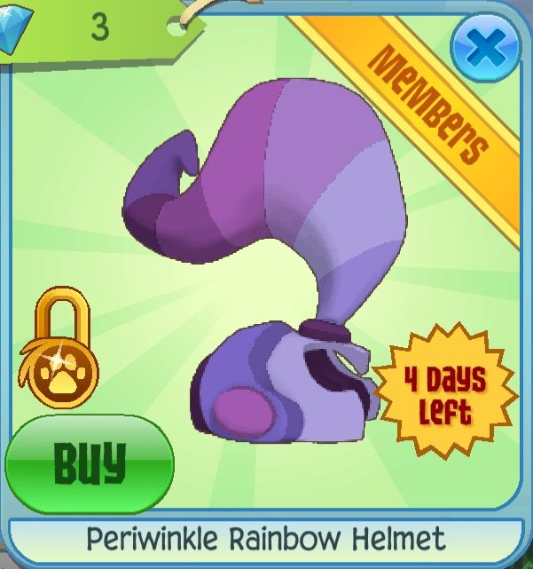 Periwinkle Rainbow Helmet | Animal Jam Classic Wiki | Fandom