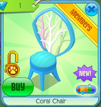 Coral Chair | Animal Jam Classic Wiki | Fandom