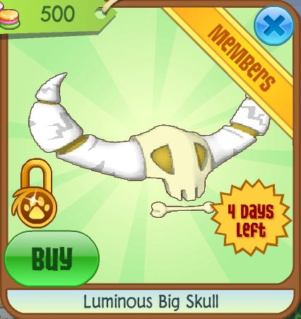 Luminous Big Skull | Animal Jam Classic Wiki | Fandom
