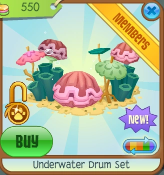 Underwater Drum Set | Animal Jam Classic Wiki | Fandom